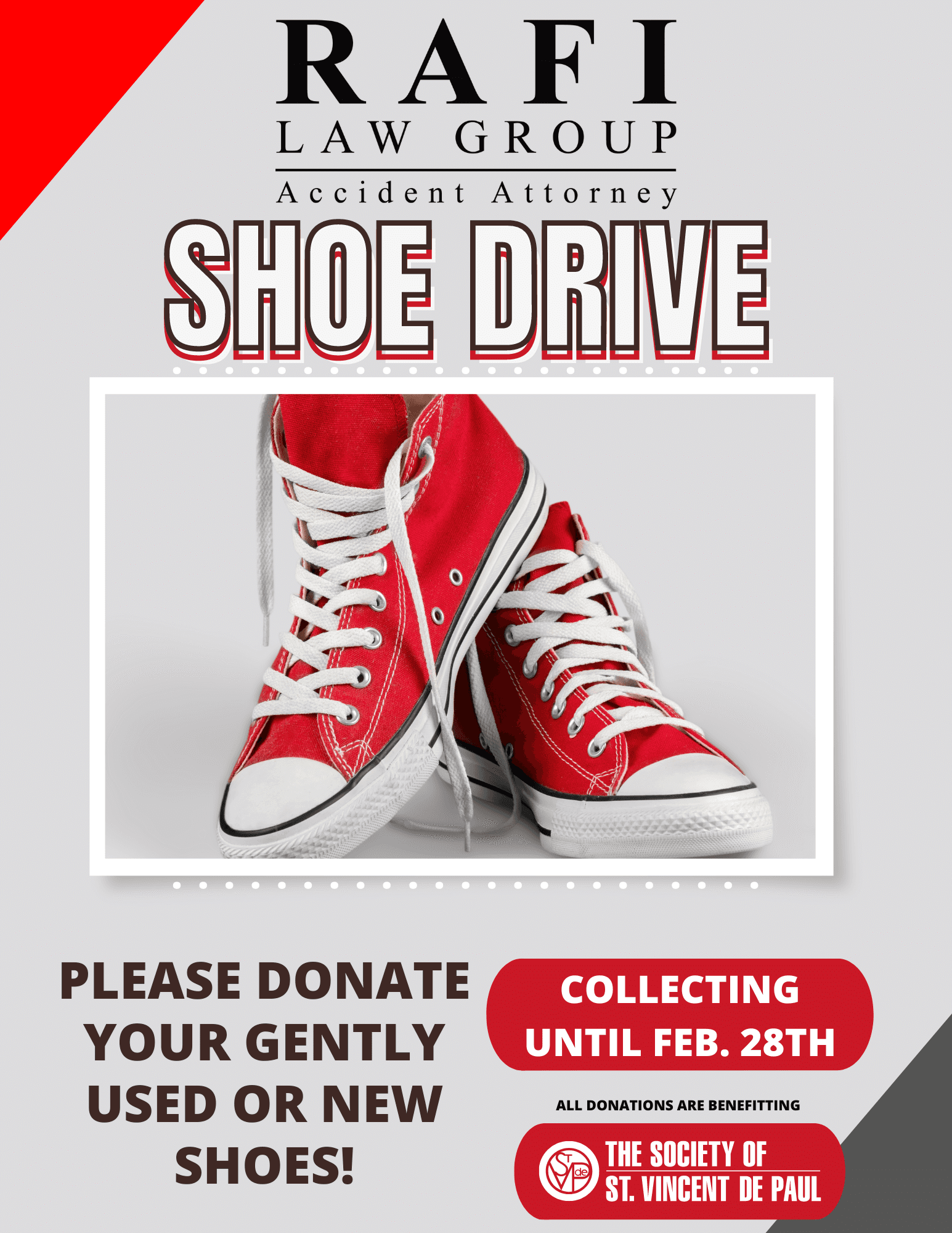 St. Vincent de Paul Shoe Drive | Rafi's Hope